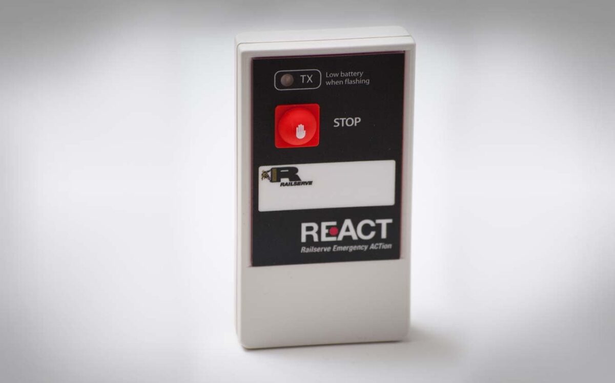 REAct - Wearable Emergency Technology to Stop Locomotives Remotely